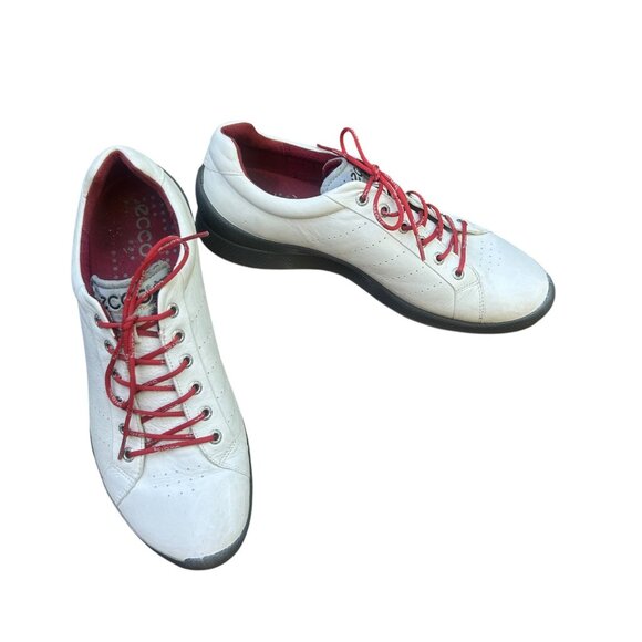 Ecco | Shoes | Ecco Biome Natural Motion White Yak Leather Spikeless ...